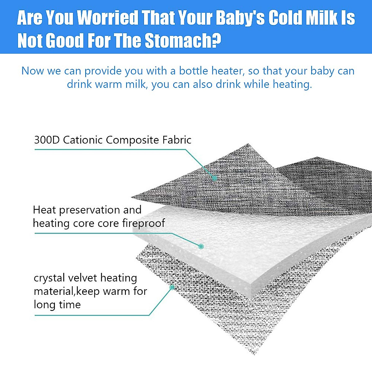 Semme Travel Breast Milk Bag Warmer, Baby Bottles, Bottle Warmer Bag, Portable Beverage and Baby Bottle Warmer Ideal for Car Travel, Shopping