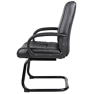 Boss Office Products Coressoft Mid Back Guest Chair in Black