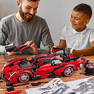 DOSCOR Apello EVO Sports Car Building Kit,1:8 Scale Technical Super Car Building Blocks Set for Adults,Men&Teens,Adult Collectible Model and Engineering Toy(3669+ Pcs)