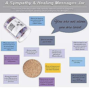 7 Pieces Sympathy Gift Baskets, Condolences Gift Basket, Sympathy Gifts for Loss of Loved One, Bereavement Gifts for Funeral, Memorial Gifts for Loss of Mom Husband Friends Dad