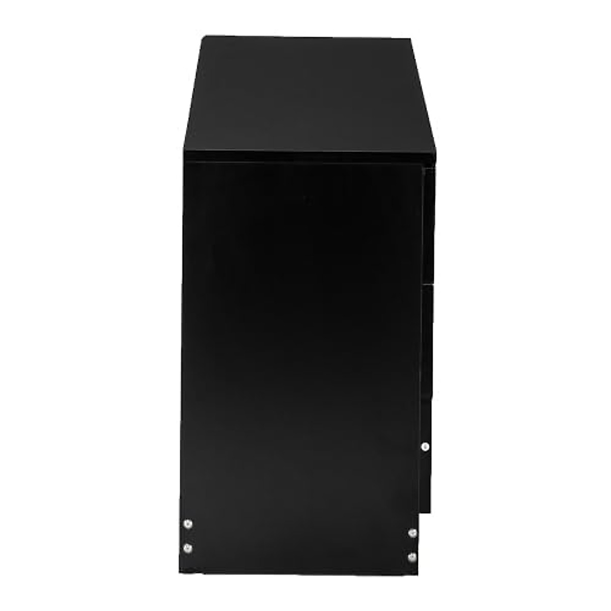 Karl home 3 Drawer Dresser for Bedroom, Small Chests of Drawers Modern Nightstand, Black Dresser Chest with 3 Storage Drawers, Dressers for Nursery, Hallway, Living Room, Closet