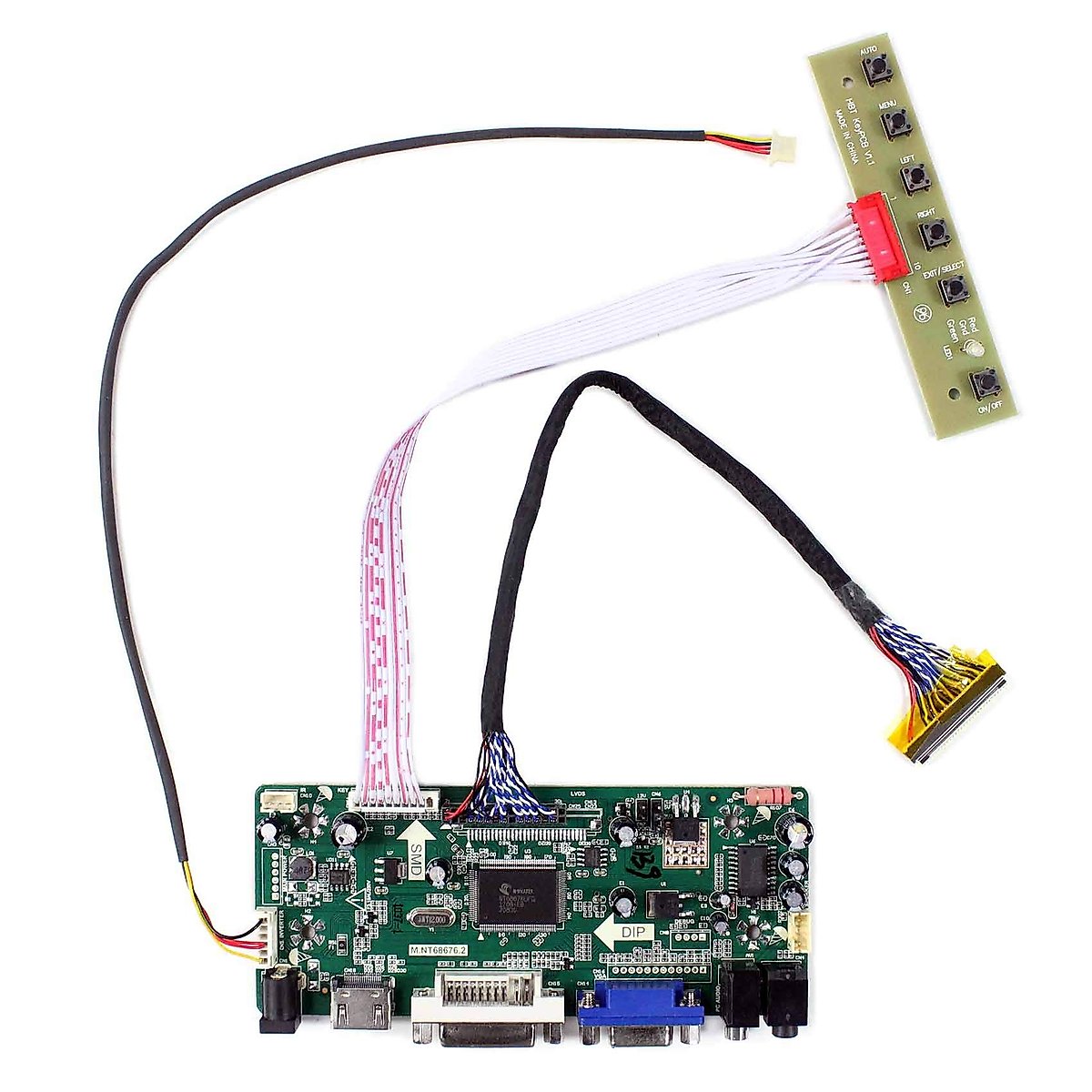 HDMI DVI VGA Audio LCD Controller Board Work for 15.6inch 1366x768 G156XW01 V3 G156BGE-L01 G156XTT01.1 LCD Screen