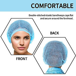 Disposable Hair Net,21”Bouffant Caps Hair Head Cover Nets,Bouffant Hair Nets,Protective Caps Elastic Dust Cap(100 Pack-Black)