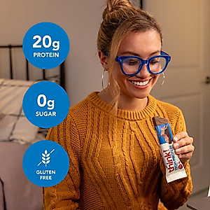think! Protein Bars, High Protein Snacks, Gluten Free, Kosher Friendly, Brownie Crunch, Nutrition Bars, 2.1 Oz per Bar, 12 Count (Packaging May Vary)