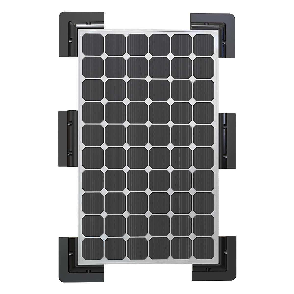 7PCS Solar Panel Mounting Brackets ABS Drill Free Corner Bracket Kit for RV, Boats, Caravans, Camper, Trailers, Vans, Sheds, Garages, Deck of Boats