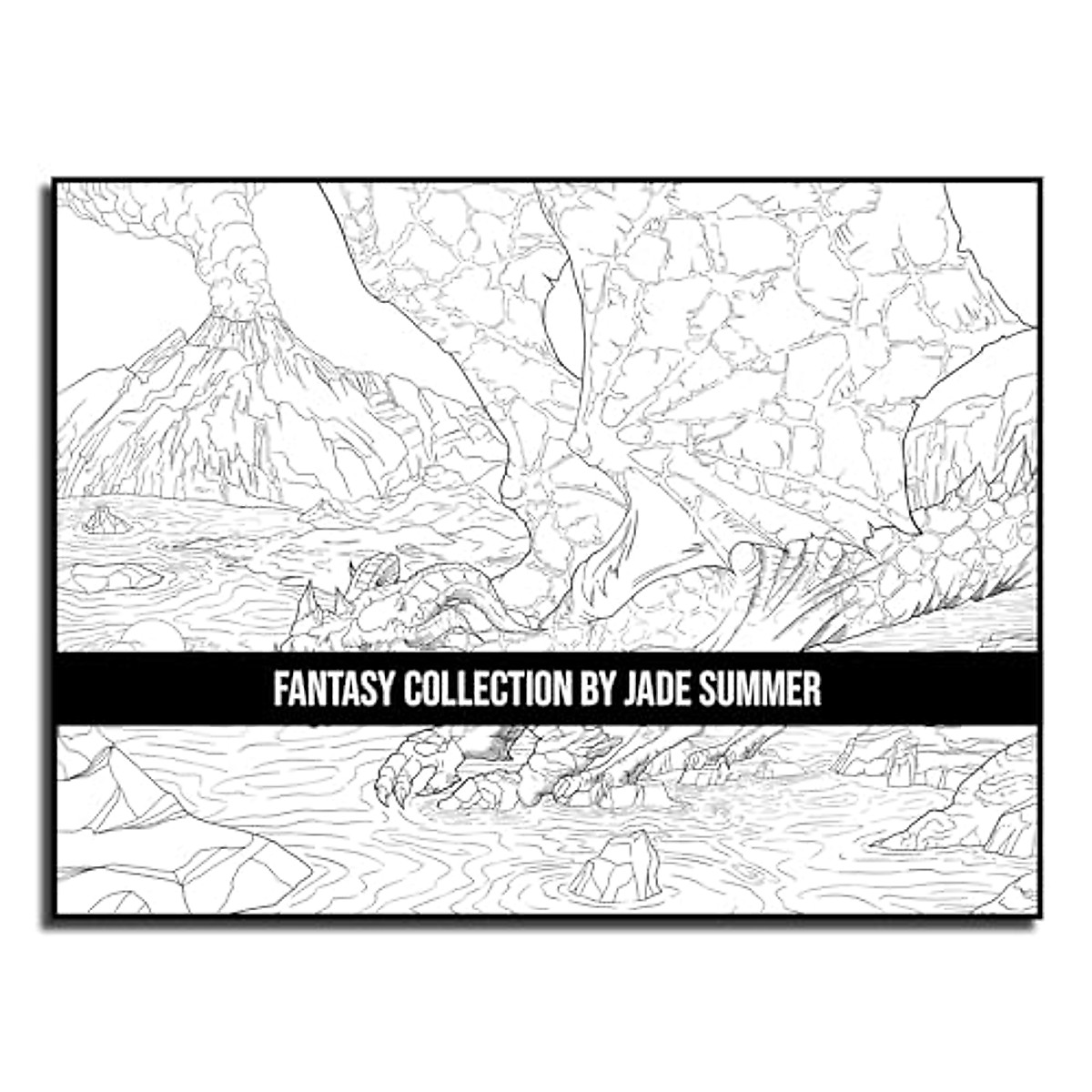 Fantasy Collection: An Adult Coloring Book with 100+ Incredible Coloring Pages of Mermaids, Fairies, Vampires, Dragons, and More!