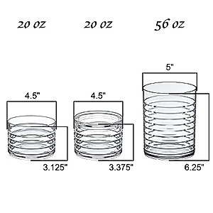 Amazing Abby - Intrigue - Acrylic Headband Organizer, Plastic Hairbrush Holder, Stackable Container for Hair Accessories and Beauty Supplies, Perfect Storage for Vanity and Bathroom, Crystal Clear