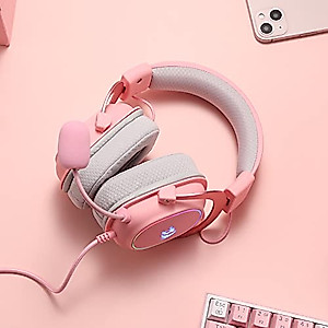 Redragon H510 Zeus-X RGB Pink Wired Gaming Headset - 7.1 Surround Sound - 53MM Audio Drivers in Memory Foam Ear Pads w/Durable Fabric Cover- Multi Platforms Headphone - USB Powered for PC/PS4/NS