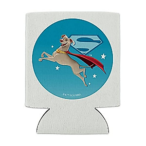DC League of Super Pets Krypto Can Cooler - Drink Sleeve Hugger Collapsible Insulator - Beverage Insulated Holder