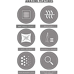 Olympic Queen Cotton Bed Sheets Set, 400-TC 100% Egyptian Cotton Sheets-4 Piece Sheet Set Fits Mattress Upto 15 Inch Deep Pocket Fitted Sheet-66 x 80 Size (Ivory Solid, Olympic Queen Sheet for Bed