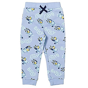 Bluey Little Boys Fleece Zip Up Hoodie Set Blue 7