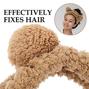 Mobestech Adorable Bear Ears Hairband for Women & Girls - Face Washing Spa Makeup Headband