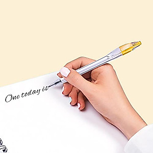 Wanmbo Gel Pens Ink Pens 6pcs Fine Point Rolling Ball Gel Pens Black Ink Smooth Writing and Stylus Pens for Touch Screens (Multicolor2)