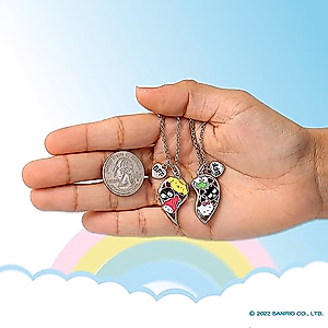 Hello Kitty Sanrio and Friends Girls BFF Necklace Set - 16"+3" BFF Friendship Necklaces Officially Licensed