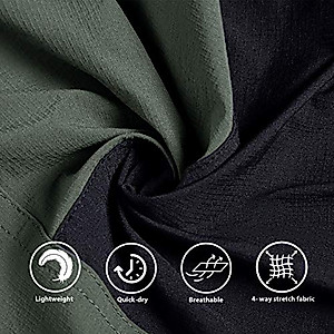 Cycorld Men's-Mountain-Bike-Shorts MTB-Shorts-for-Men Quick Dry Lightweight with Pockets Cycling Riding Biking Baggy Shorts(Green, XX-Large)