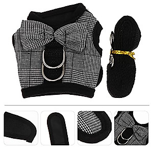 Scicalife Lovely Bunny Vest Harness and Leash Set Practical Pet Supplies for Ferret RatsLeash