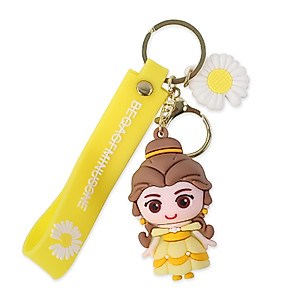 Princess Keychain for Girls - Cute Kawaii Anime Keychain, Fairy Tale Ladies Purse Handbag Decorative Bag Accessories (An)