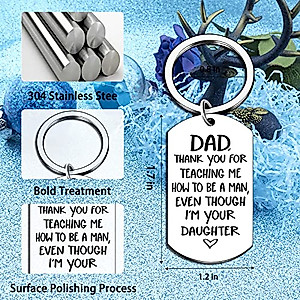 Father's Day Gifts for Men Dad Valentines Day gifts for Him Men Step Dad Daddy Dad Keychain Gifts from Daughter for Him Birthday Father's Day Dad Meaningful Christmas Gifts for Him Dad New Driver Gift