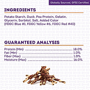 Treatly IncrediChews Stick w/Duck Meat Wrap Dog Chew Treats - 10 Count/1 Pack