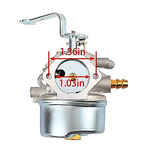 partszen 632689 640269 Carburetor with Spark Plug Fuel Filter Carb for Tecumseh 640260 640260A 640260B with Gasket Fits HM80 HM85 HM90 HM100 LH318XA LH358XA Engine Snow Blower