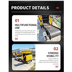 3-10 T/H Crawler Concrete Mobile Jaw Crusher Mini Small Crawler Crusher Machine