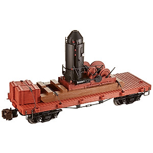 Bachmann Industries Log Skidder with Crate on 20' Log Car - Large "G" Rolling Stock (1:20 Scale)