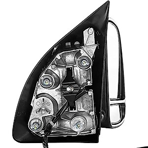Dependable Direct Right Passenger Side Mirror for 2001-2005 Ford Excursion, 2003-2007 Ford Super Duty - F-250, F-350, F-450, F-550 - Power Operated, Manual Folding Replacement Mirror - FO1321268