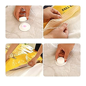 GYFCYGG Household Vacuum Storage Bag Bedding Quilt Finishing Bag Taking The air Clothing Bag Thickened Clothes Vacuum Compression Bag (Color : White Electric Pump)