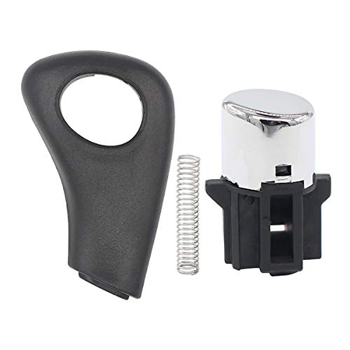 Gangmu Tec Vehicle Shift Knob Button Repair Kit with Side Plate, Smooth Button-Pressing for Safe Driving, Replacement for 2003-2005 Honda Accord, Part Number 54132-SDA-A81 54141-SDA-A81 54133-SDA-A81