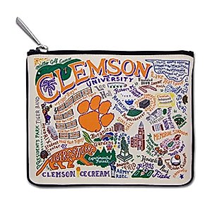 Catstudio Clemson University Collegiate Zipper Pouch Purse | Holds Your Phone, Coins, Pencils, Makeup, Dog Treats, & Tech Tools