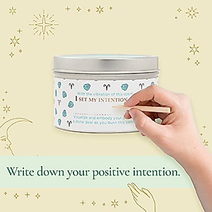 Magnificent 101 Aries Zodiac Sign Candle – Scented Soy Wax Candle – Choose Your Birthdate – Make Great Holiday Gifts for Astrology Fans – 6oz Tin Holder Ideal for Men’s and Women’s Décor Style