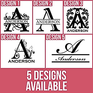 Brew City Engraving - Monogram Letter Bamboo Cutting Board Personalized & Laser Engraved Name; Present for Birthdays Housewarmings Client Gifts Weddings Anniversaries Parents Couples & Friends