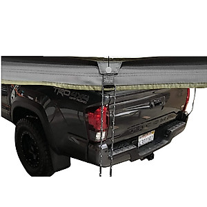 Overland Vehicle Systems Nomadic Awning 270 - Dark Gray with Black Travel Cover - Driverside
