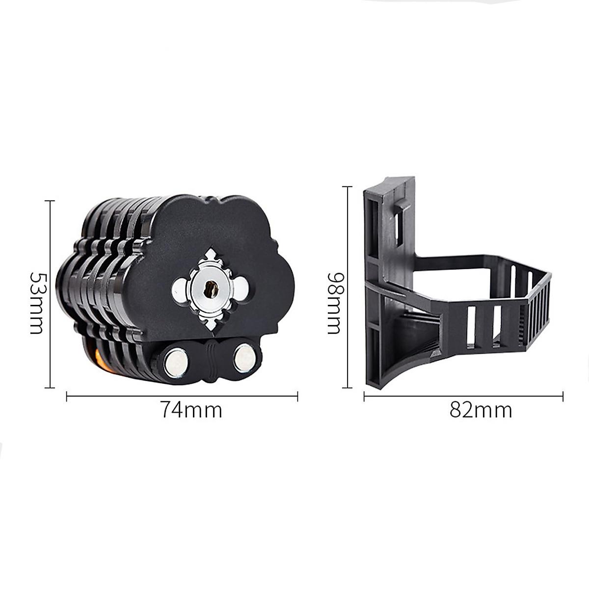 Bicycle Lock, with keyBicycle Folding Lock High Security Can Include Stand, Made of Hardened Steel Length 78 cm Suitable for Most Bicycles and e-Scooter Locks