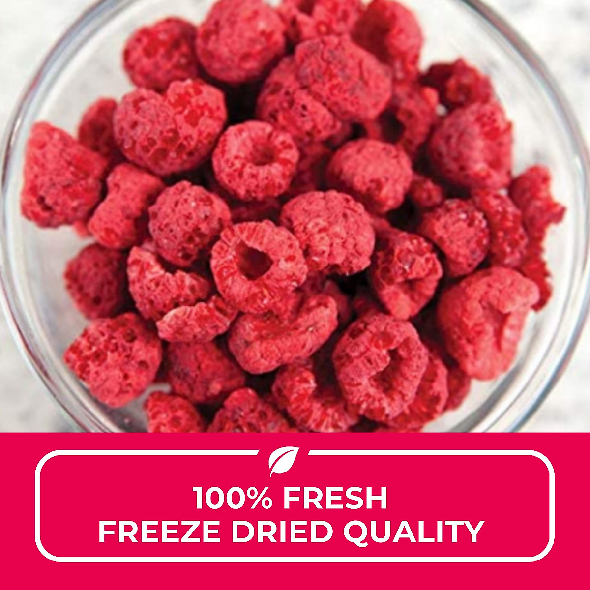Nutristore Freeze Dried Raspberries | 100% Natural, Healthy Fruit Snacks Bulk | Premium Quality & Crispy Fresh Taste | Emergency Survival Food Supply | #10 Can | 20 Servings | 25 Year Shelf Life