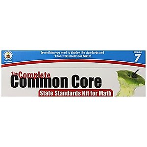 Carson-Dellosa Publishing Complete Common Core State Standards Kit for Math, Grade 7