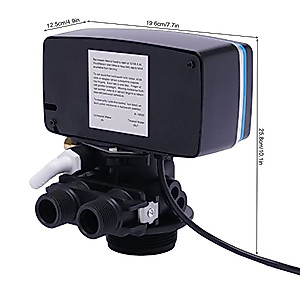 110V 12-Day Time Clock Control Valve, 3W Timer Valve Backwash Head, 5600 Timer Replacement Softener Valve for Water Filter Softener R-e-sin Tank