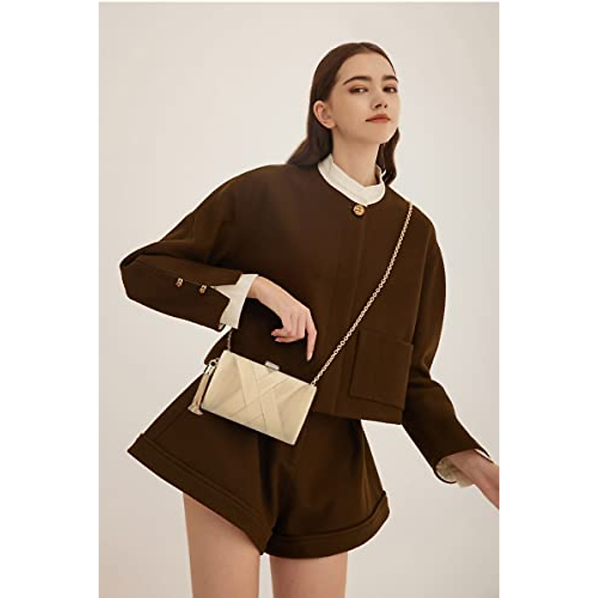 Adoranda Clutch Purses for Women Tassel Evening Bags for Wedding Prom Night out Party