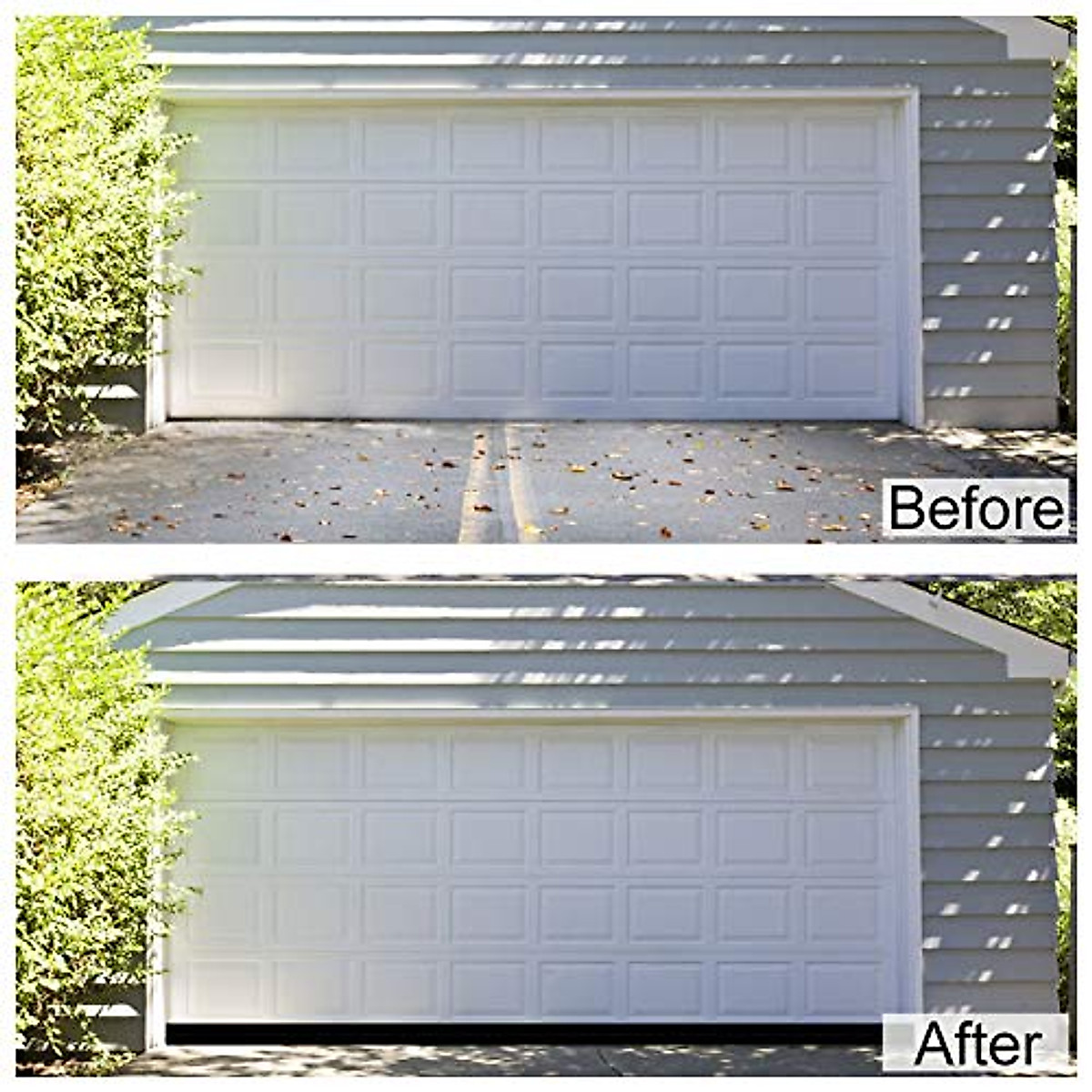 TORRAMI Wide Silicone Weather Stripping 3 inch Width 20 Feet Length, Draft Stopper Seal for Barn and Garage Door Under Bottom,Top, Sides, Black