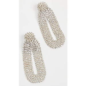 Deepa Gurnani Women's Deepa by Deepa Gurnani Shyna Earrings, Silver, One Size