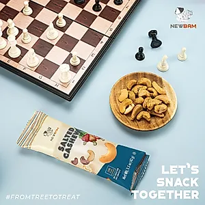 NEWBAM Lightly Salted Cashews Individual Packs - 12 Cashew Snack Packs Roasted Nuts (1.5oz Each) – Keto, Vegan, Gluten-Free - Healthy Snacks for Trail Mix, Office, or Party - Zero Sugar