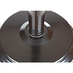 Amazon Basics 46,000 BTU Outdoor Propane Patio Heater with Wheels, Commercial & Residential, Havana Bronze, 32.1 x 32.1 x 91.3 inches (LxWxH)