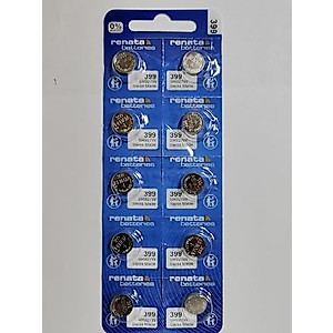 Best Price Square 10 x Renata 399 Swiss Made Lithium Coin Cell Battery