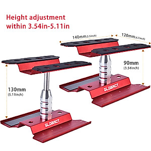 Globact Aluminum Alloy RC Car Repair Work Stand Hobby Tool Set 360 Degree Rotation Lift Or Lower and 270PCS RC Screws Kit Repair Tool Box for 1/8 1/10 1/12 1/16 1/18 RC Car Truck Buggy