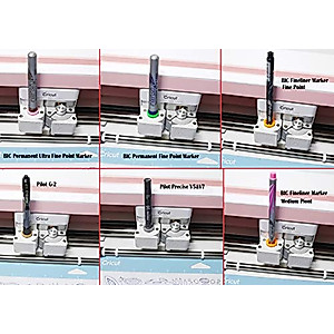 40 Packs Pen Adapter Set Compatible with Cricut (Explore Air, Explore Air 2, and Maker), Pen Adapter Compatible with (Sharpie/Bic/Crayola/Sakura/Pilot/Pentel/Paper Mate/Mitsubishi uni-Ball)
