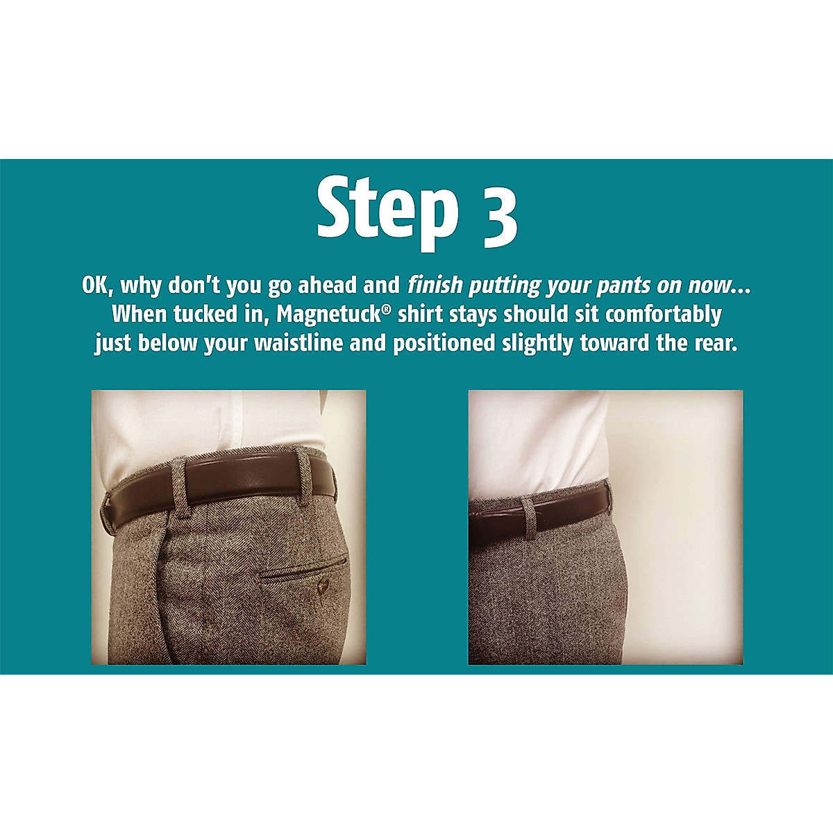 Magnetuck Magnetic Shirt Stays - Quit Tuckin' Around! (Gunmetal Gray)