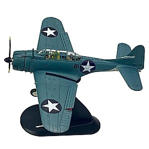 1/72 Scale WWII Midway SBD Dauntless Dive Bomber Plane Diecast Metal Aircraft Model Gift Ornament Collection