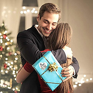 BILU Thank You Business Stickers,Valentine's Day Stickers Round Floral Thank You Sticker Adhesive Labels Roll for Boutiques,Weddings,Bags,Boxes,Envelope Seal Supplies Decorative