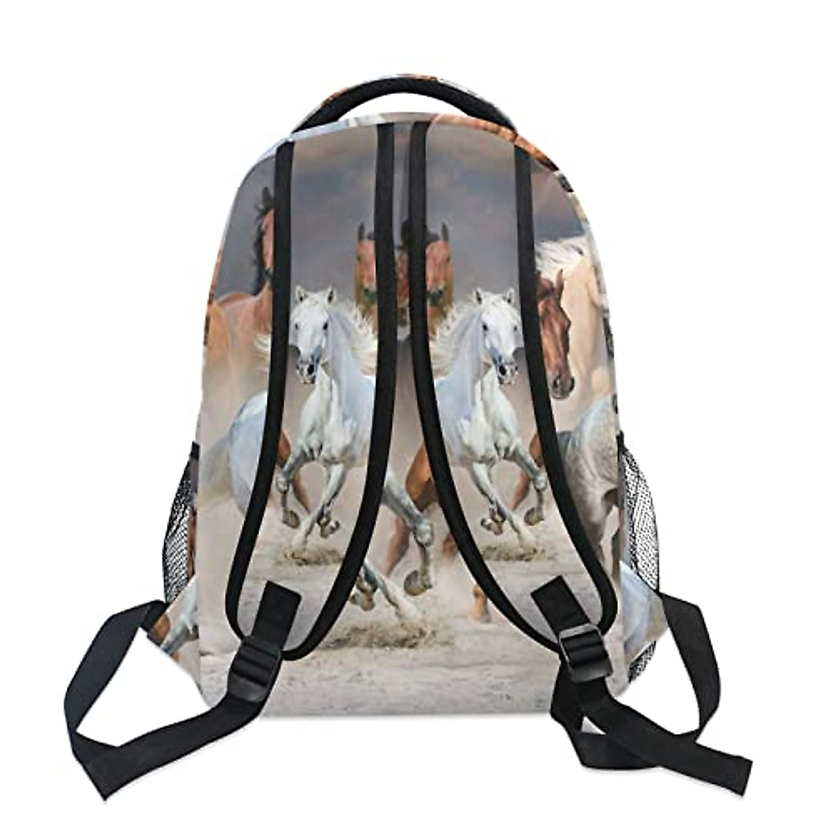 MFTJYO Horse Backpacks for Girls Boys School Backpack Horses Kids School Bags 3D Animal Print Lightweight Student Elementary 3rd 4th 5th Grade Shoulder Bag