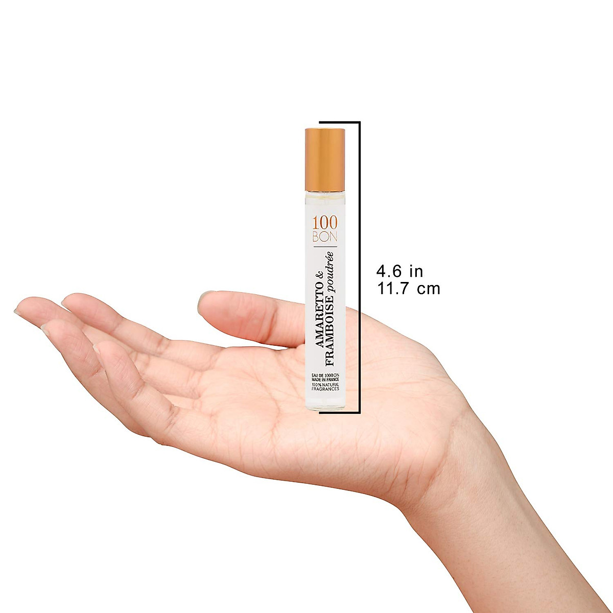 100BON Amaretto & Framboise Poudree – Amaretto & Raspberry Fruit Fragrance for Women & Men – Warm & Sensual Organic Fragrance with Mandarin & Citrus Blossom - 100% Natural Fragrance Spray, 0.5 Fl Oz